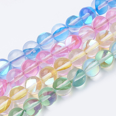 Synthetic Moonstone Beads Strands - Lbeads.com