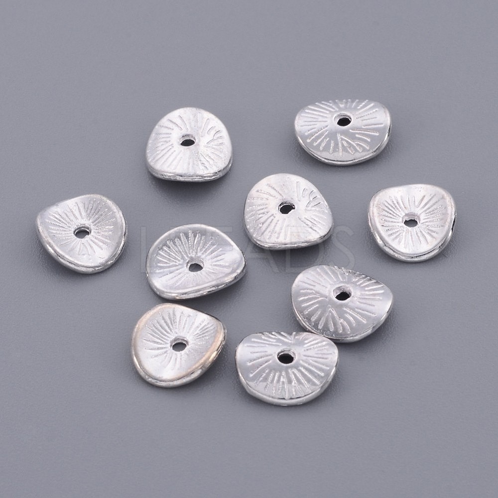Alloy Wavy Spacer Beads - Lbeads.com