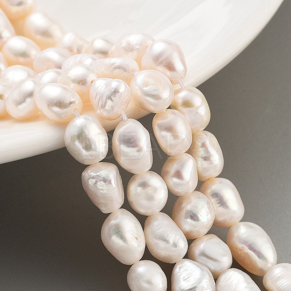 Natural Cultured Freshwater Pearl Beads Strands - Lbeads.com